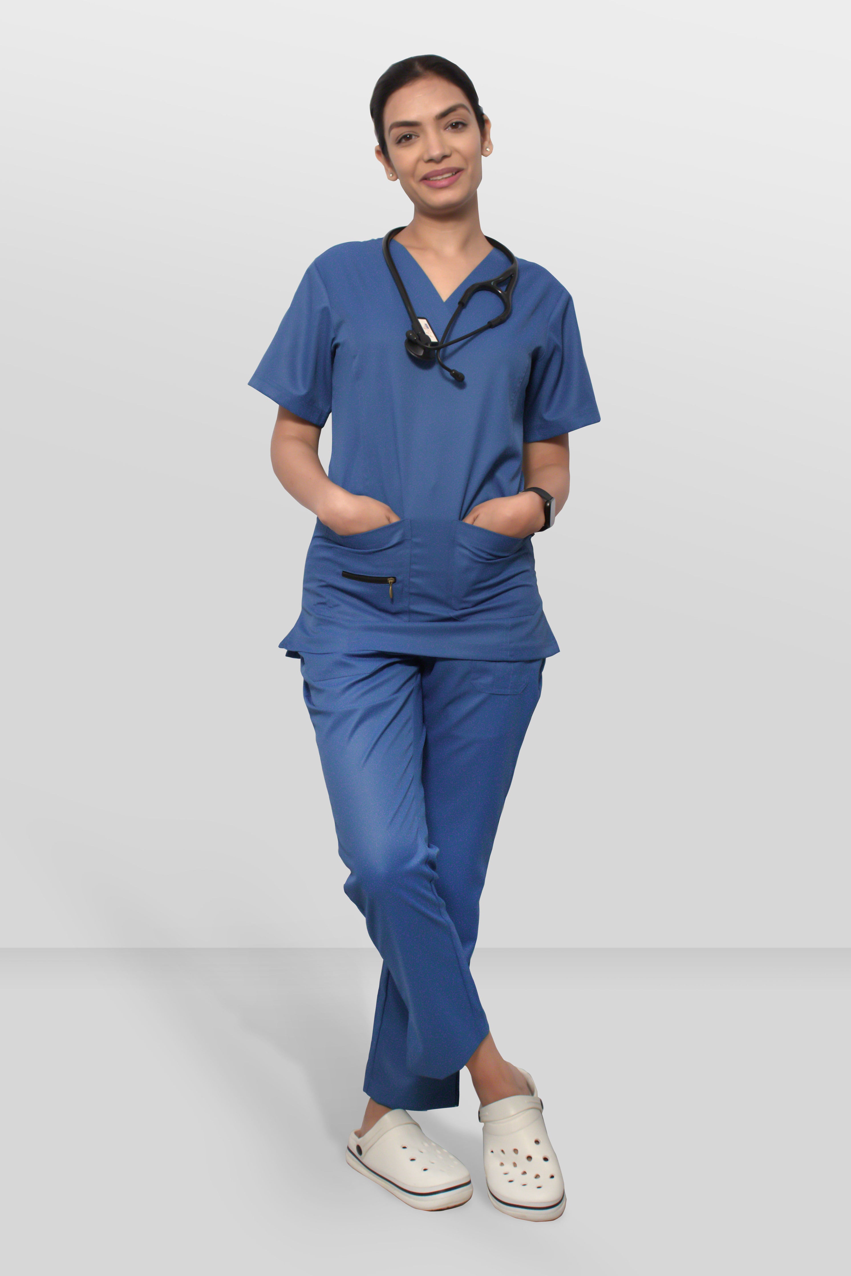 Women Premium Scrub (Midnight Blue)